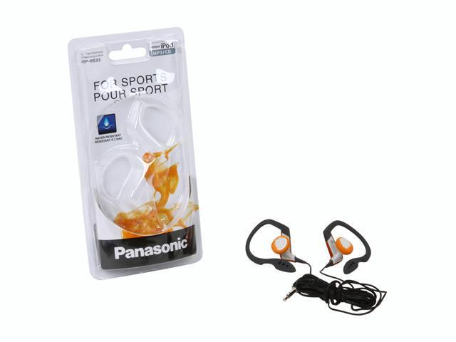 Open Box: Panasonic Shockwave Orange RP-HS33-D Earbud Lightweight Clip ...