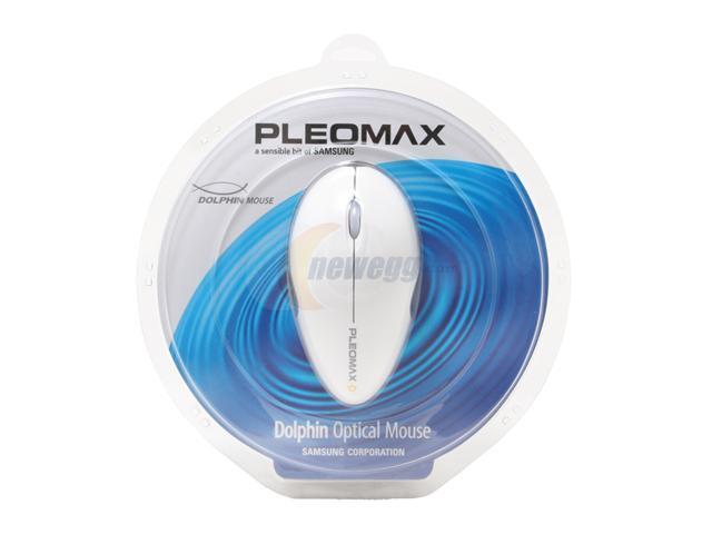 SAMSUNG PLEOMAX SPM-4000W White Wired 800dpi Optical Dolphin Mouse ...