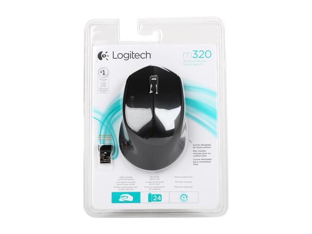 Logitech M320 Wireless Optical Mouse - Black - Newegg.ca