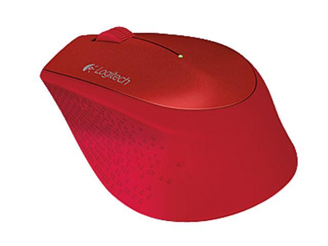 Logitech M320 Wireless Optical Mouse - Red - Newegg.com