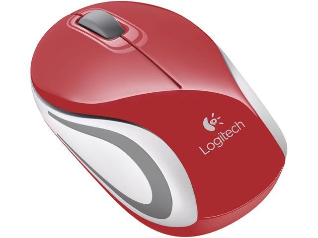 Logitech Wireless Mini Mouse M187 (Red) - Newegg.com