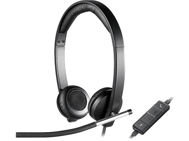 Used - Acceptable: Logitech H650e Supra-aural USB Headset Stereo ...
