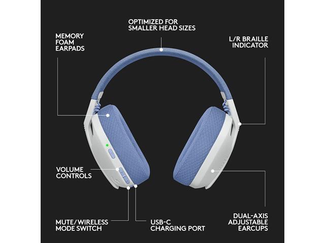 Open Box: Logitech G435 LIGHTSPEED and Bluetooth Wireless Gaming ...