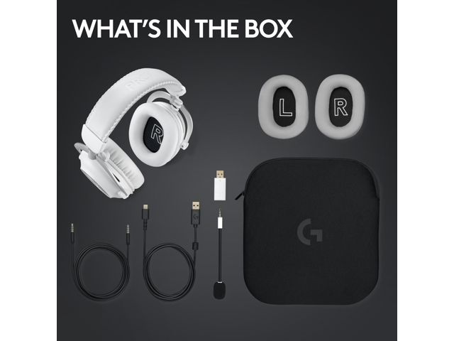 Logitech G PRO X2 LIGHTSPEED Wireless Gaming Headset, Detachable Boom ...