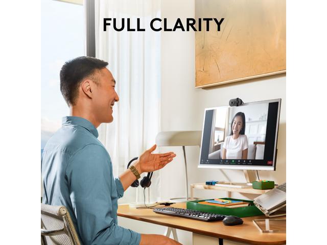 Logitech Brio 100 Full HD Webcam for Meetings and Streaming, Auto-Light ...