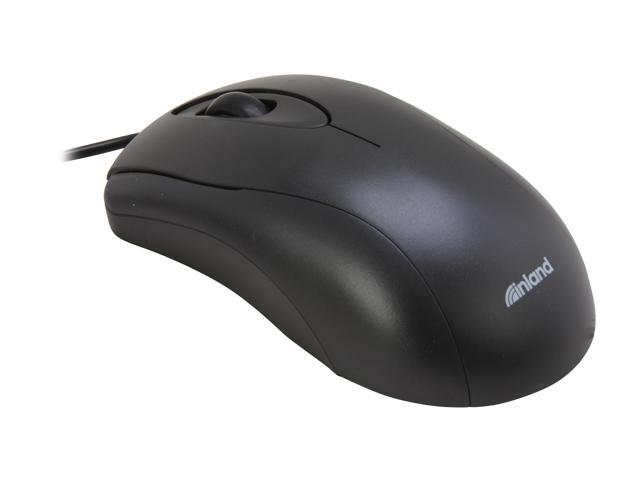 inland 7003 Black Wired Optical Mouse - Newegg.com