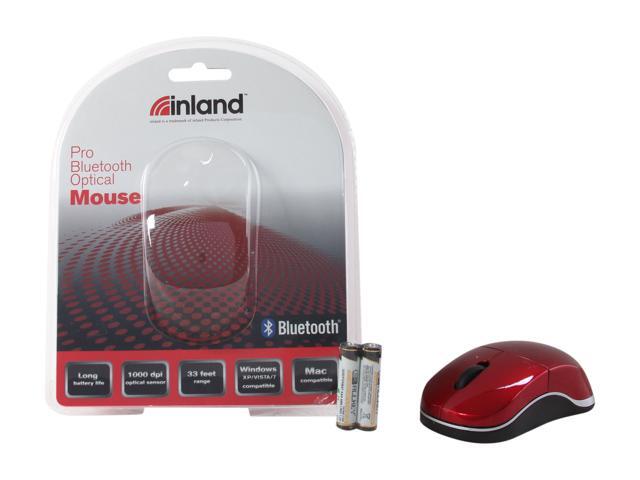 inland 7349 Red Bluetooth Wireless Optical Mouse - Newegg.com