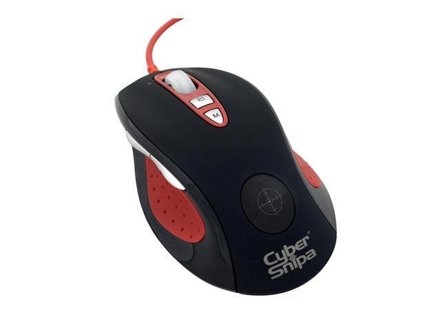 Cyber Snipa CSLMST01 Black/Red Wired Laser Stinger Mouse - Newegg.com