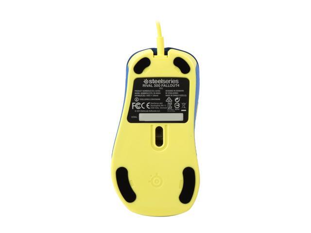 SteelSeries Rival 300 Fallout 4 Edition 62352 Blue Wired Optical Gaming ...