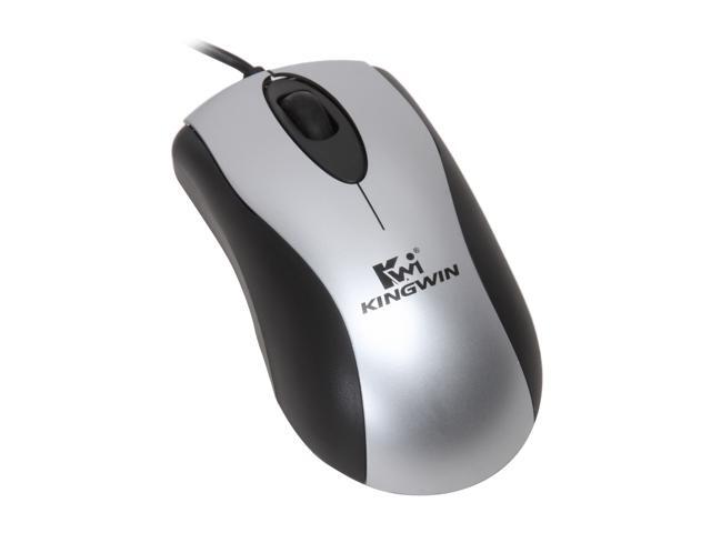 KINGWIN KW-03 Silver/Black Wired Optical Mouse - Newegg.com