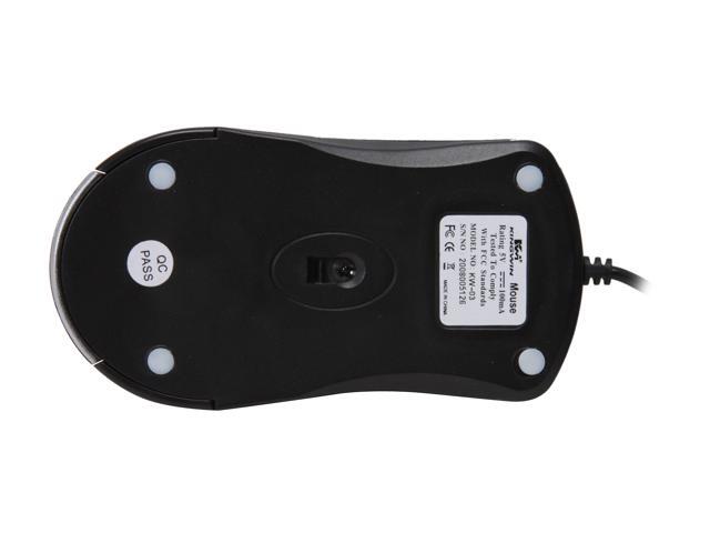 KINGWIN KW-03 Silver/Black Wired Optical Mouse - Newegg.com