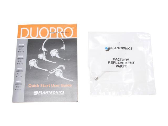 Open Box: PLANTRONICS H171 Single Ear DuoPro Voice Tube Headset ...
