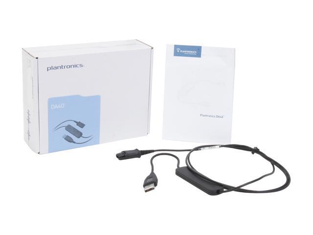 Plantronics DA40 USB Headset Adapter (71800-41) - Newegg.com