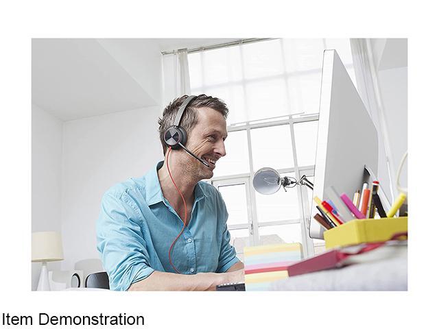 Open Box: Poly - Blackwire 8225 Wired Headset with Boom Mic ...