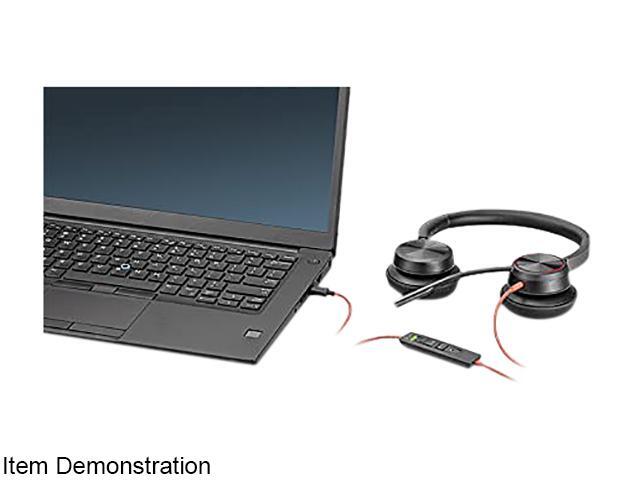 Poly - Blackwire 8225 Wired Headset with Boom Mic (Plantronics) - Dual ...