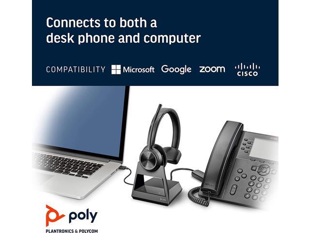 Poly Savi 7310 Ultra-Secure Wireless DECT Headset System - Newegg.com