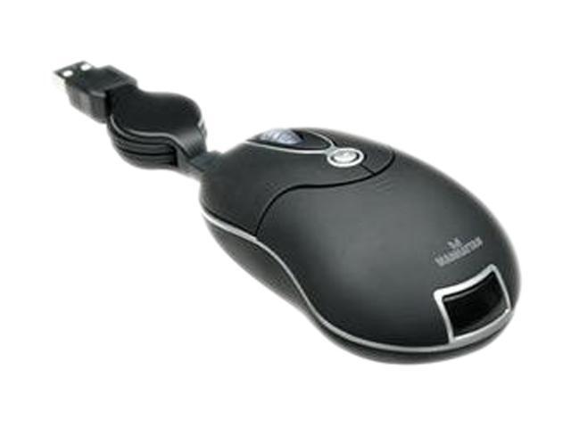 Manhattan 176811 Black RF Wireless Optical MMX Mobile Mini Mouse ...