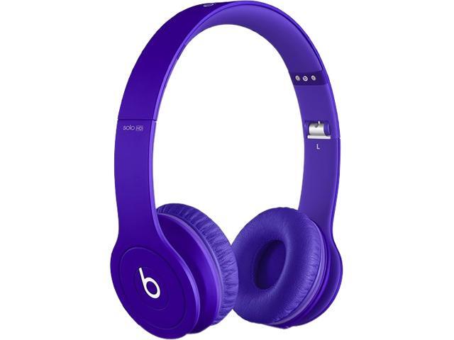 Refurbished: Beats Matte Purple SoloWiredMPU Solo Wired Headphones ...