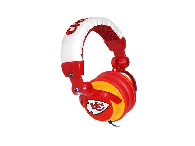 IHIP NFL Kansas City Chiefs Red/Yellow NFH22KCC Circumaural DJ Style ...