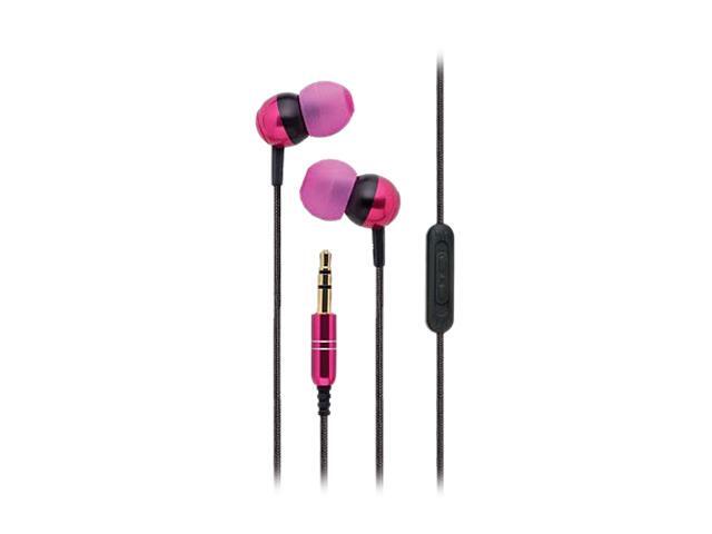 iHome Pink IB17P Earbud Noise Isolating Earphones With Volume Control ...