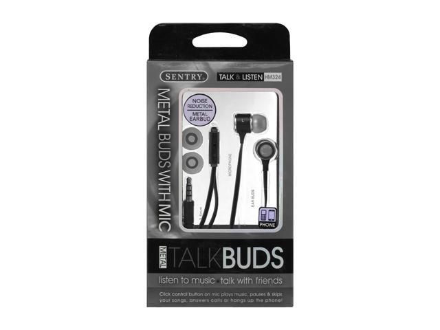 Sentry Silver HPS-HM321 Metal Talkbuds with Mic - Newegg.com
