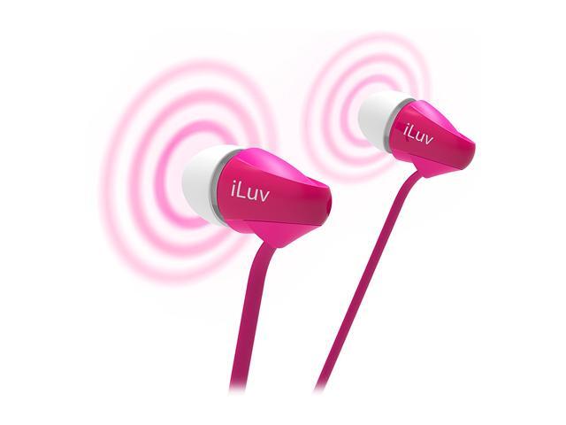 iLuv Pink PPMINTSPK Peppermint Talk In-ear Earbuds with Microphone ...