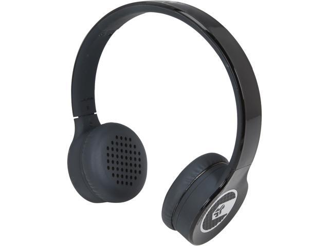 JLAB Black SUPRA-BLK-BOX Supra-aural Sleek Stereo On-Ear Headphones ...