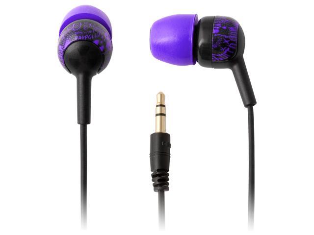 Ifrogz EarPollution Crew EP-CG-GRAPE Canal Headphone (Grape) - Newegg.com