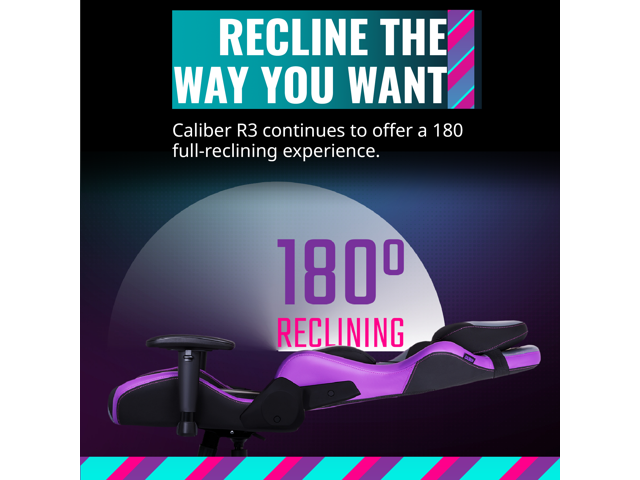 Cooler Master Caliber R3 Gaming Chair Black Ergonomic 360° Swivel, 180 ...