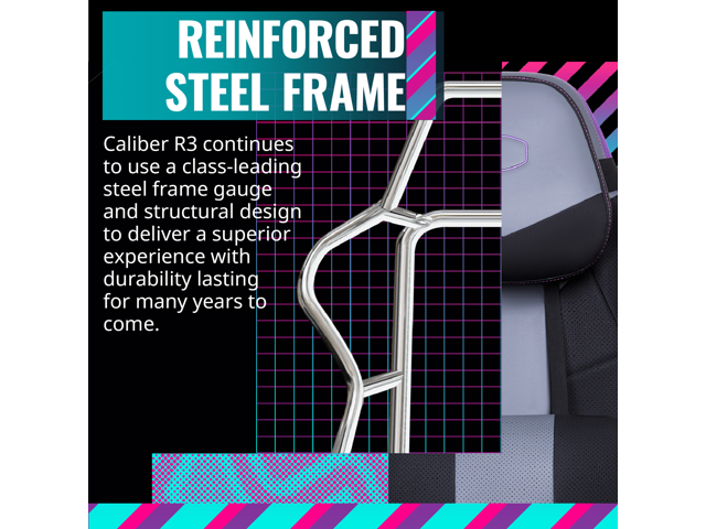 Cooler Master Caliber R3 Gaming Chair Black Ergonomic 360° Swivel, 180 ...