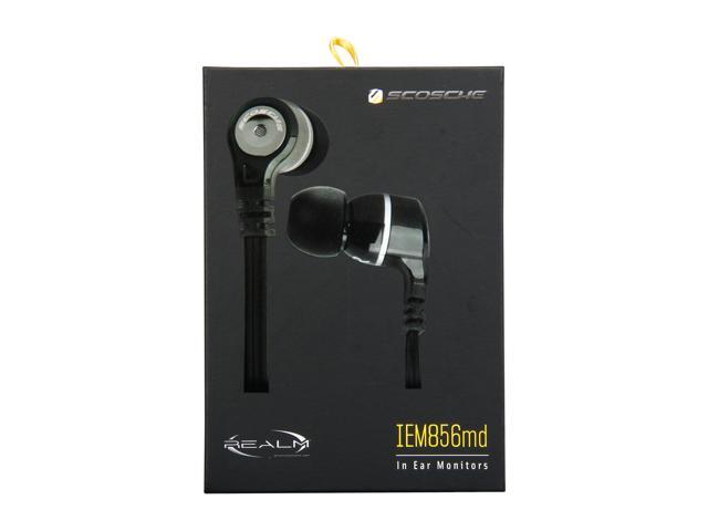 SCOSCHE Black IEM856MD Reference In-ear Monitors With Tapline Iii ...