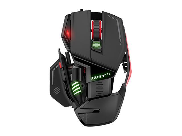 Mad Catz RAT 8 MCB4373300A3/04/1 Red 11 Buttons USB Wired Optical 12000 ...