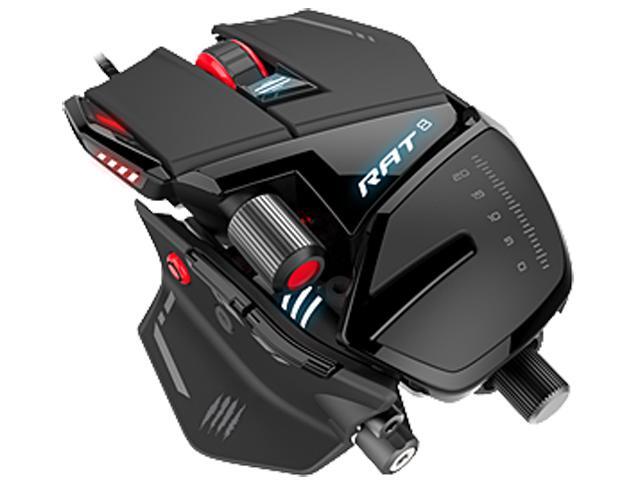 Mad Catz RAT 8 MCB4373300A3/04/1 Red 11 Buttons USB Wired Optical 12000 ...