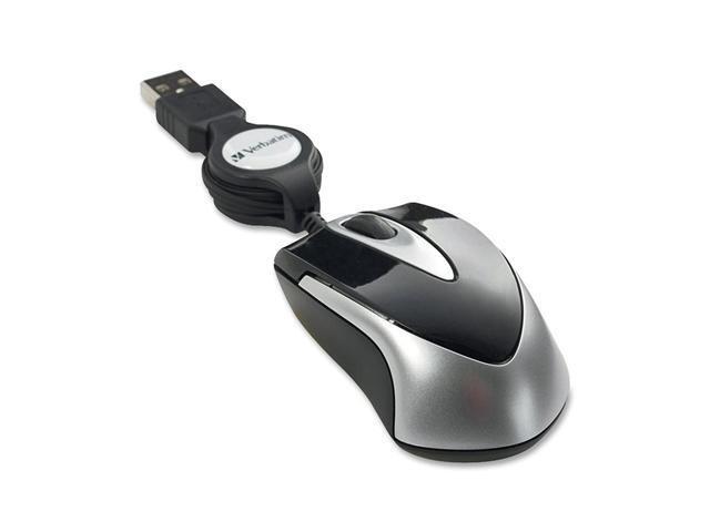 Verbatim 97256 Black Wired Optical Travel Mouse - Newegg.com