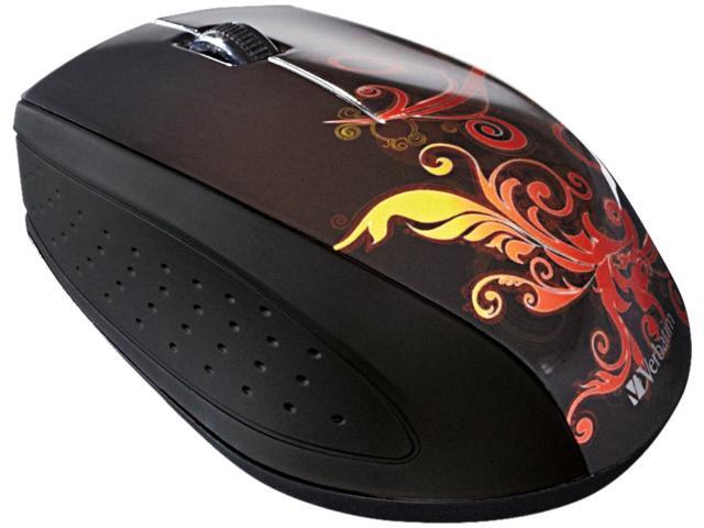 Verbatim 97782 Burnt Orange 1 x Wheel USB 2.0 RF Wireless Optical ...