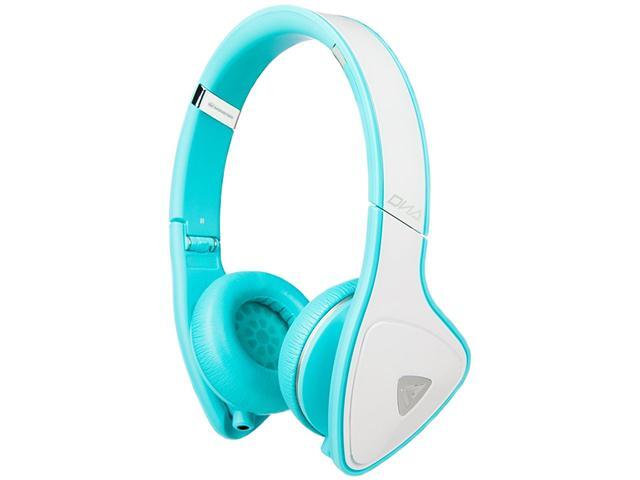 Monster DNA On-Ear Headphones - White/Teal-(MH DNA ON WHT CA WW ...