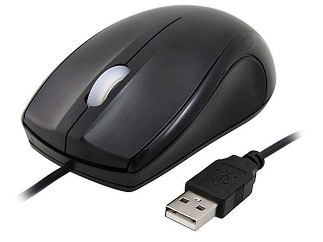 Insten 1042694 Black Wired Scroll Wheel Mouse Compatible with PC Laptop ...
