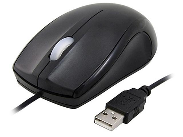 Insten 1042699 Black Wired Optical Scroll Wheel Mouse Compatible with ...