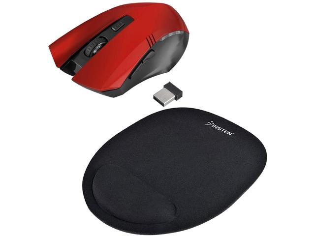 Insten 2075404 Red RF Wireless Optical Mouse - Newegg.com