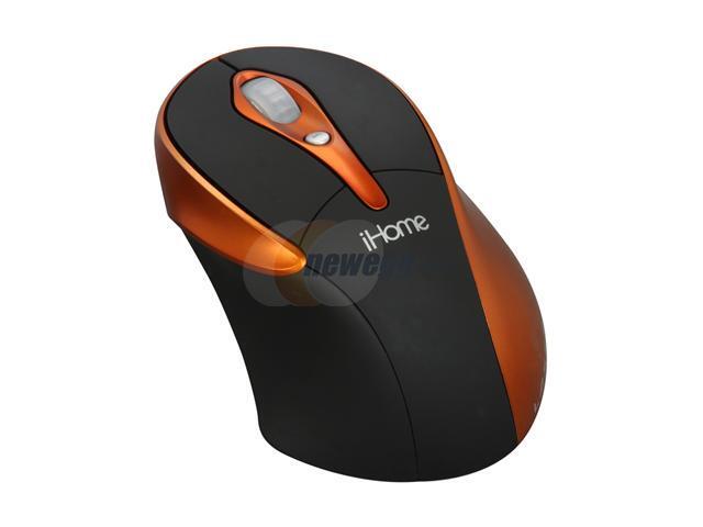 iHome IH-M125LO Black/Orange Wired Laser FastTrack Mouse - Newegg.com