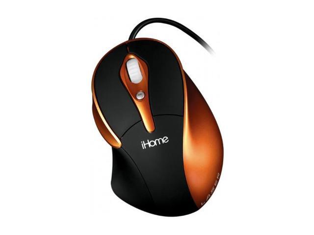 iHome IH-M125LO Black/Orange Wired Laser FastTrack Mouse - Newegg.com