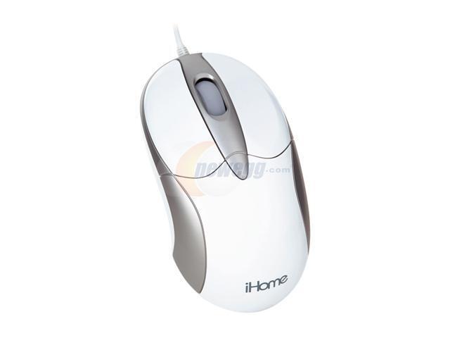 iHome IH-M121LW White Wired Laser Mouse - Newegg.com