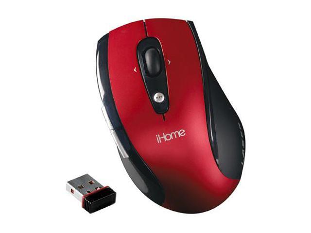 iHome IH-M130ZR Red 2.4 GHz Wireless Laser Mouse - Newegg.com
