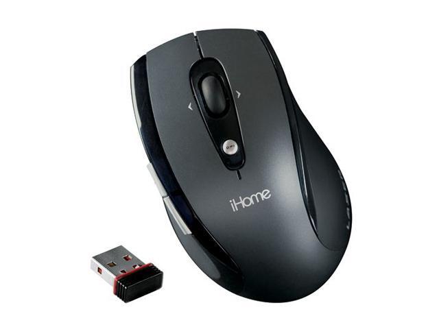 iHome IH-M132ZD Gray 2.4 GHz Wireless Laser Mouse - Newegg.com