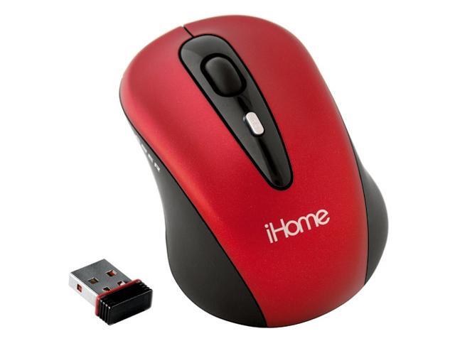 iHome IH-M175ZR Red 2.4 GHz Wireless Laser Mid-size Mouse - Newegg.com