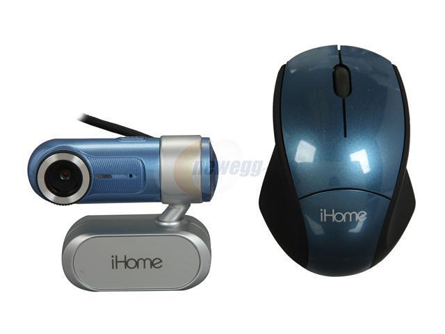 iHome IH-B912NN Blue 2.4 GHz Wireless Laser Mouse / Webcam Bundle ...
