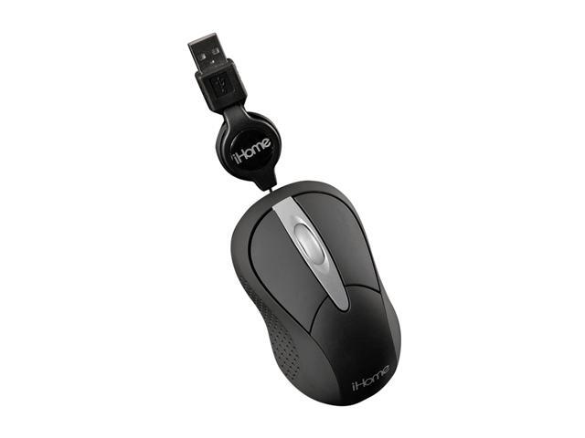 iHome IH-M160LB Black Wired Laser Notebook Mouse - Newegg.com
