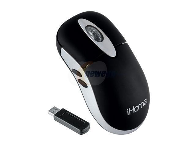 iHome IH-M155WB Black 2.4 GHz Wireless Optical Notebook Mouse - Newegg.com