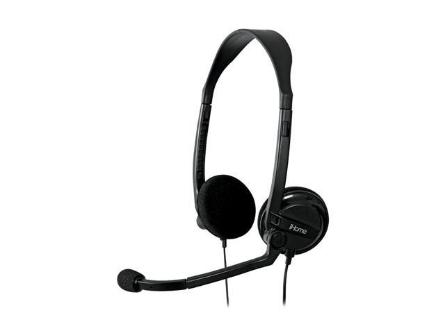 iHome IH-H400AB Supra-aural Black Lifetalks Basic Headset - Newegg.com