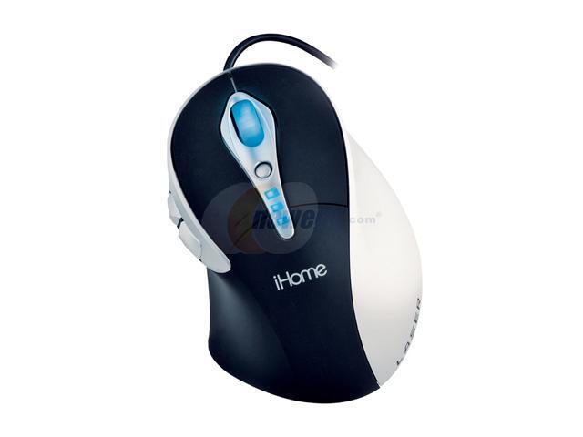 iHome IH-M128LS Silver Wired Laser Mouse - Newegg.com